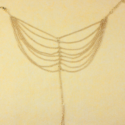 Fashion Multi Tassel Beach Bracelet Toe Chain Link Foot Anklet on Luulla