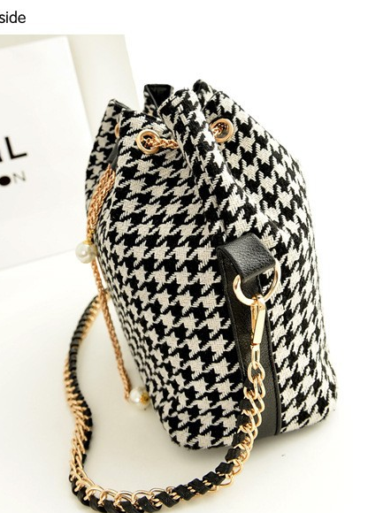 Bohemia Style Chain Drawstring Bucket Messenger Bag on Luulla