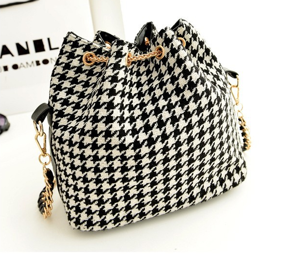 Bohemia Style Chain Drawstring Bucket Messenger Bag on Luulla