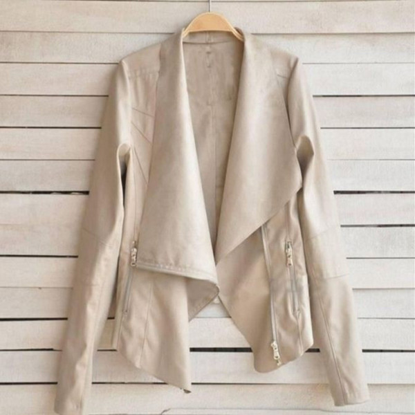 Glossy Pu Leather Jackets For Women on Luulla